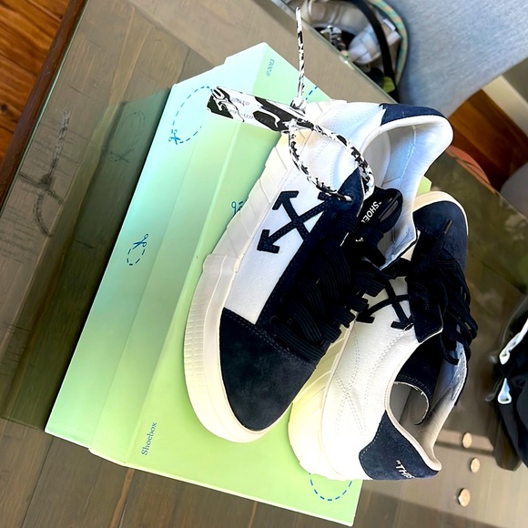 Off-White | Shoes | Off White Shoes Navy Blue And White With A White ...
